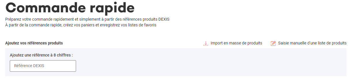 Comment passer commande en ligne ? – Dexis